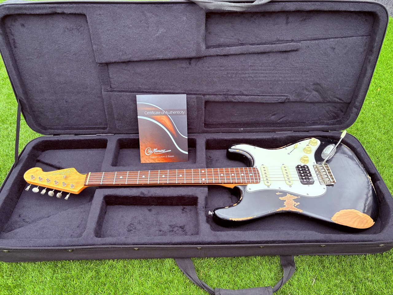 Vox Humana Custom Strat HSS Relic with Birdseye Maple Neck